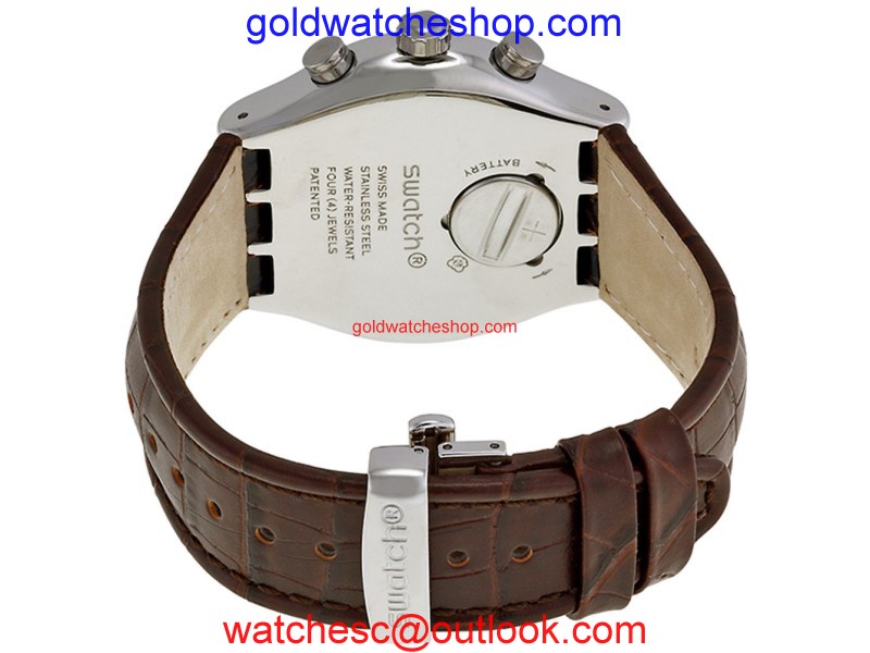 Swatch Destination London YVS410C Blue Dial Chronograph 42mm Watch ...
