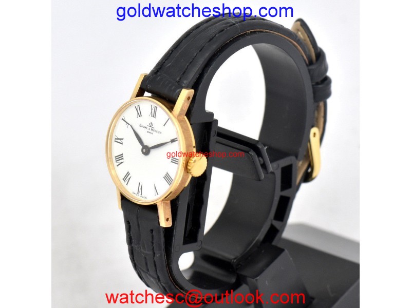Baume & Mercier 36636 18K Yellow Gold Hand-Winding 21.5mm Womens Watch ...